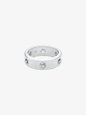 Michael Kors Logo Ring In Size By - Silver