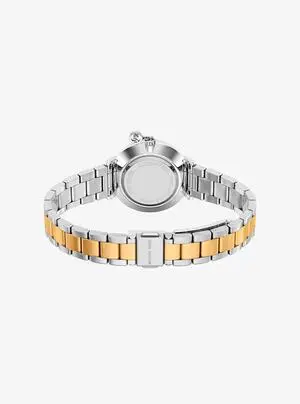 Michael Kors Mini Pyper Pavé Two-tone Watch In By