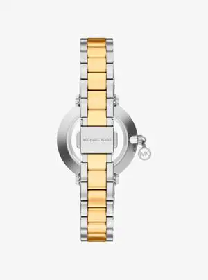 Michael Kors Mini Pyper Pavé Two-tone Watch In By