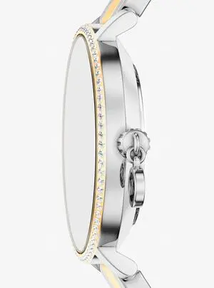 Michael Kors Mini Pyper Pavé Two-tone Watch In By