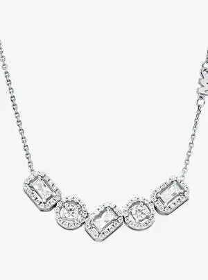 Michael Kors Precious Metal-plated Sterling Pavé Necklace