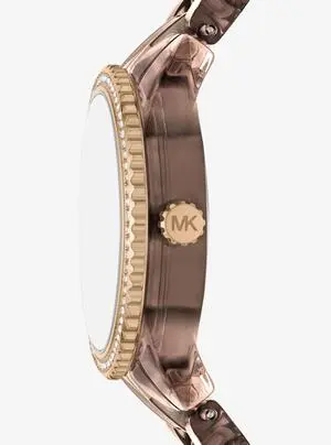 Michael Kors Bryant Chronograph Watch With Pavé Bezel