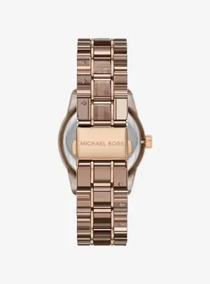 Michael Kors Bryant Chronograph Watch With Pavé Bezel