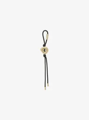 Michael Kors Initial -tone And Speckled Cord Bag Charm In By