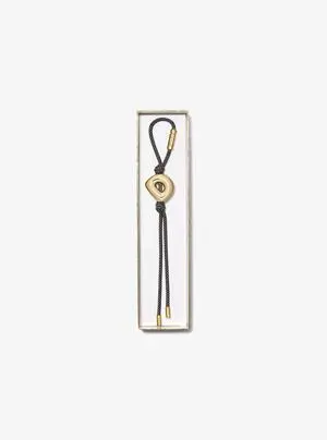 Michael Kors Initial -tone And Speckled Cord Bag Charm In By