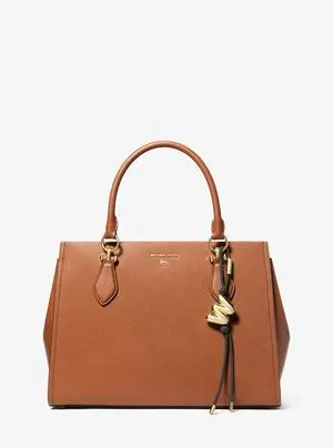 Michael Kors Initial -tone And Speckled Cord Bag Charm In By