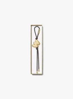 Michael Kors Initial -tone And Speckled Cord Bag Charm In By