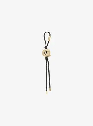 Michael Kors Initial -tone And Speckled Cord Bag Charm In By