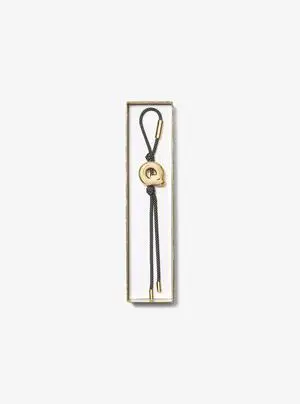 Michael Kors Initial -tone And Speckled Cord Bag Charm In By