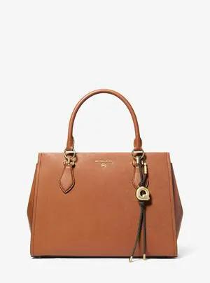 Michael Kors Initial -tone And Speckled Cord Bag Charm In By