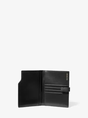 Michael Kors Jet Set Pebbled Leather Passport Wallet In By