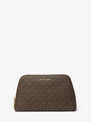 Michael Kors Jet Set Medium Signature Logo Travel Kit - Brown