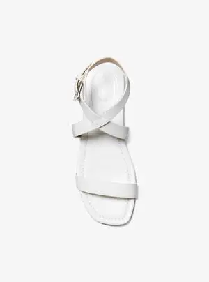 Michael Kors Bridgette Leather Sandal In Size By