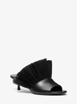Michael Kors Stacked Heel Mules Clogs For Women