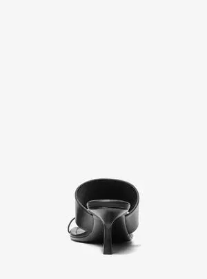 Michael Kors Dionne Leather Sandal In Size By