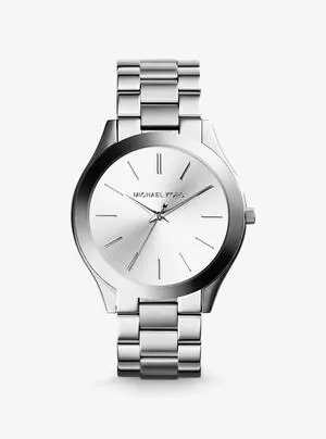 Michael Kors Slim Runway -tone Watch In By - Silver