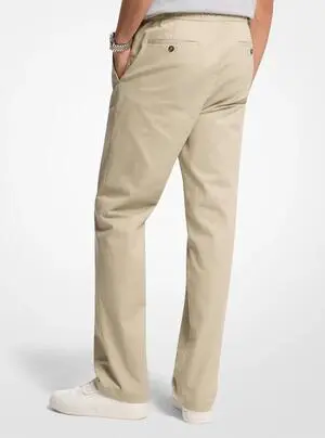 Michael Kors Stretch Cotton Drawstring Trousers