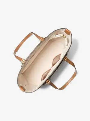 Michael Kors Jet Set Travel Medium Signature Logo Tote Bag