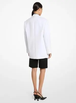 Michael Kors Oversized Stretch Cotton Blazer