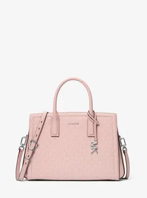 Michael Kors Laila Medium Signature Logo Satchel