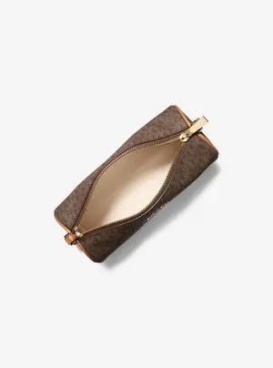 Michael Kors Izzy Small Signature Logo Barrel Pochette In By - Brown