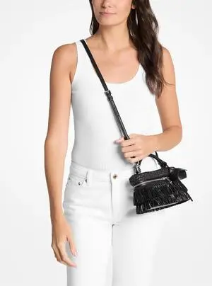 Michael Kors Jana Extra-small Hand-crocheted Crossbody Bag