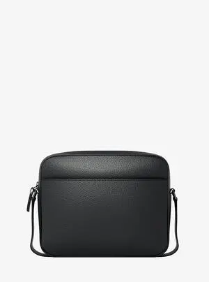 Michael Kors Jet Set Pebbled Leather Crossbody Bag - Black