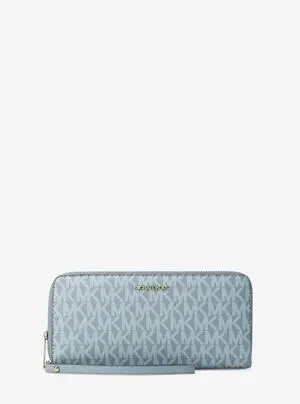Michael Kors Large Logo Continental Wallet In - One Size By Blue