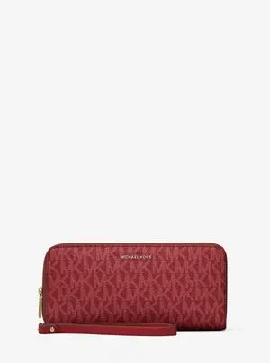Michael Kors Large Logo Continental Wallet In - One Size By Red
