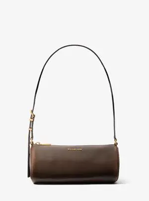 Michael Kors Izzy Small Leather Barrel Pochette In By - Brown
