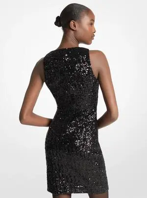 Michael Kors Sequined Stretch Mini Dress