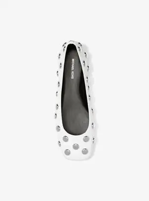Michael Kors Matilda Studded Leather Ballet Flat