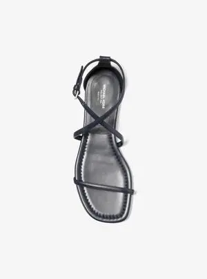 Michael Kors Polly Leather Low Heel Sandals