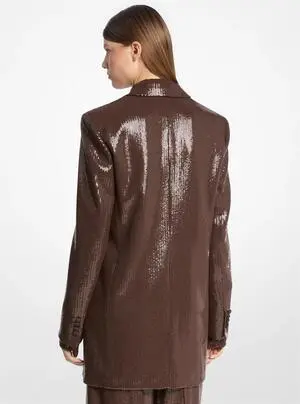 Michael Kors Sequined Boyfriend Blazer