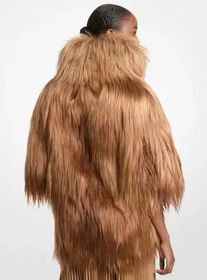 Michael Kors Long Haired Shearling Popover