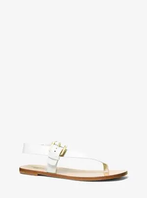 Michael Kors Penelope Leather Sandal - White