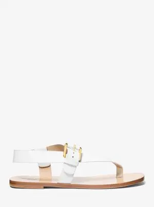 Michael Kors Penelope Leather Sandal - White