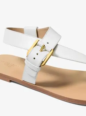 Michael Kors Penelope Leather Sandal - White