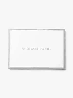 Michael Kors Small Logo And Leather Wallet In By - Brown