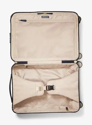 Michael Kors Logo Print Monogrammed Suitcase - Brown