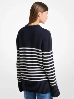 Michael Kors Striped Cashmere Sweater