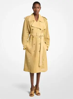 Michael Kors Perforated Suede Trench Coat