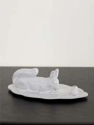 ASTIER DE VILLATTE Squirrel Porcelain Incense Holder - White