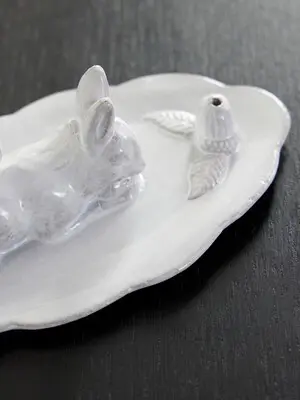 ASTIER DE VILLATTE Squirrel Porcelain Incense Holder
