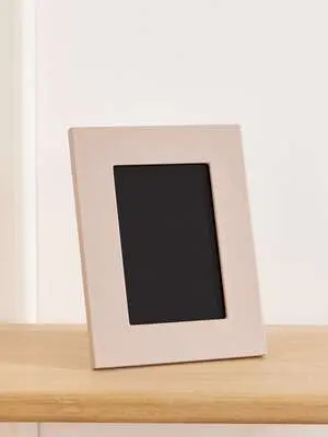 Smythson Panama Textured-leather Picture Frame