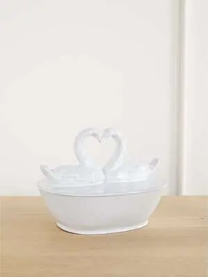 ASTIER DE VILLATTE Cygne Porcelain Box