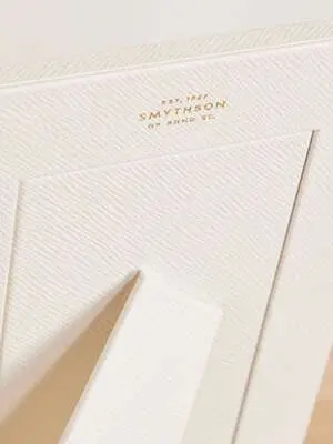 Smythson Panama Textured-leather Picture Frame
