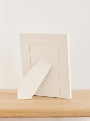 Smythson Panama Textured-leather Picture Frame