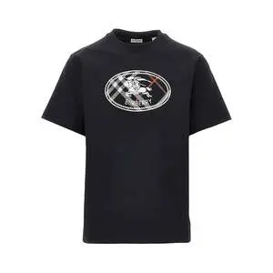Burberry Knight Tamp' Embroidery T-hirt - Black