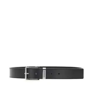Givenchy Leather Clássique Belt With Silver-finished Buckle - Black